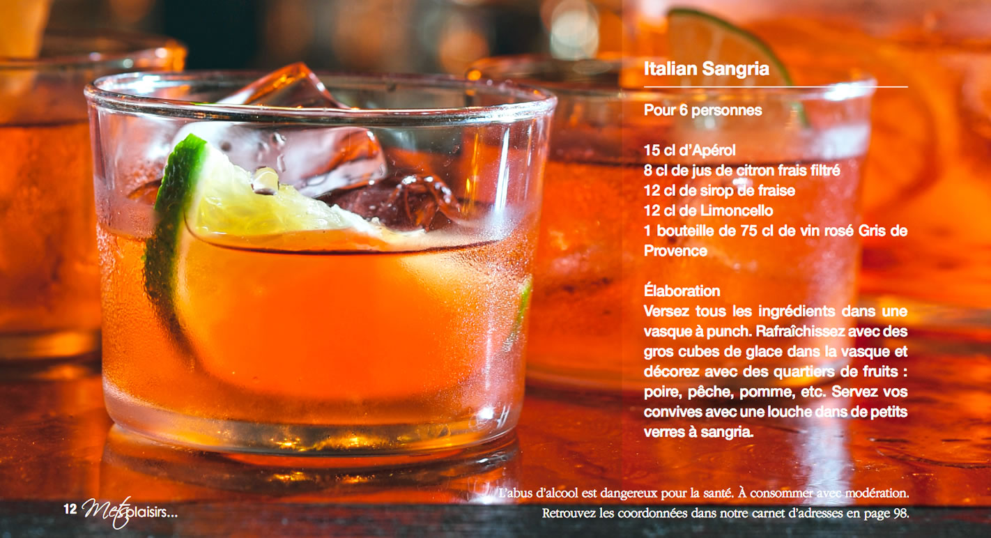 Italian Sangria - Recette de cocktail